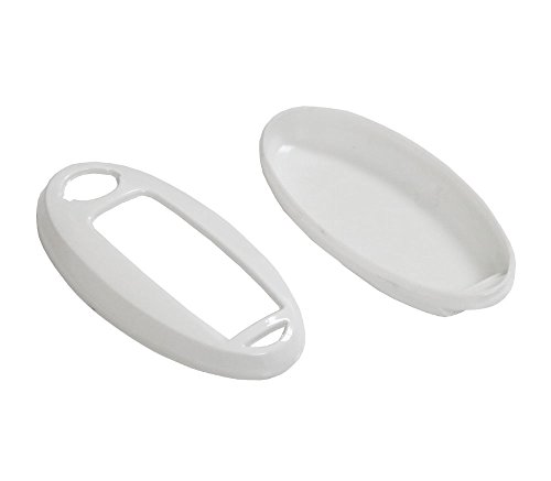iJDMTOY (1) Exact Fit Gloss Metallic White Smart Key Fob Shell Compatible with Nissan Armada Rogue GT-R Murano Pathfinder Sentra Leaf Titan (4-Button only)