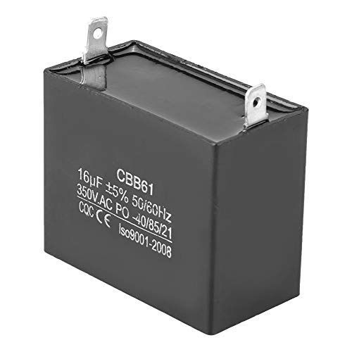 CBB61 Capacitor, Motor Starting Capacitor 350V AC 16uF 50/60Hz Motor Running Capacitor Generator CBB61 CQC Capacitor