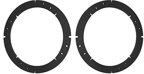 6.5" 6 1/2" Speaker Spacers Depth Extender Extending Rings - 1/4" thick - ID: 5 1/2" OD: 6 5/8" - 1 Pair - SSK65 - Stackable - Perfect For Framing Fiberglass Enclosures