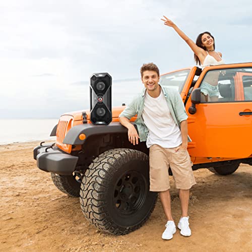 Altec Lansing Mix 2.0 - Waterproof Bluetooth Speaker with Strong Bass, Portable Speaker for Travel & Outdoor Use, 100 Foot Range & 20 Hour Playtime