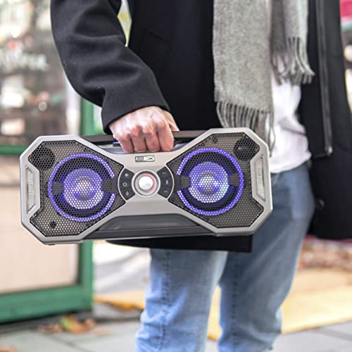 Altec Lansing Mix 2.0 - Waterproof Bluetooth Speaker with Strong Bass, Portable Speaker for Travel & Outdoor Use, 100 Foot Range & 20 Hour Playtime