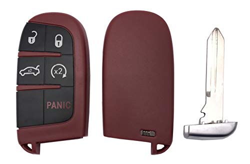 J-ACCES Key Fob Case Shell Fit for Jeep Grand Cherokee Dodge Challenger Charger Dart Durango Journey Chrysler 300