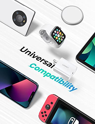 UGREEN 20W USB C Fast Charger with 3FT USB C to Lightning Cable MFi Certified Charging Cable, Foldable Charger Compatible for iPhone 14/13/12, iPad, AirPods Pro, and More
