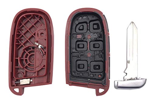 J-ACCES Key Fob Case Shell Fit for Jeep Grand Cherokee Dodge Challenger Charger Dart Durango Journey Chrysler 300