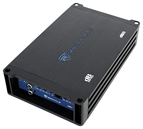 Rockville SK510 PACKAGE 10" 1200w Loaded K5 Car Subwoofer Enclosure+DB11 Amp