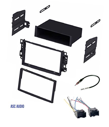 ASC Car Stereo Dash Kit, Wire Harness, Antenna Adapter to Install Radio for Some Pontiac G3 (2007-2009 Sedan Only) - for Chevrolet Aveo (2007 2008 Sedan Only)- for Chevrolet Aveo (2009 2010 2011 All)