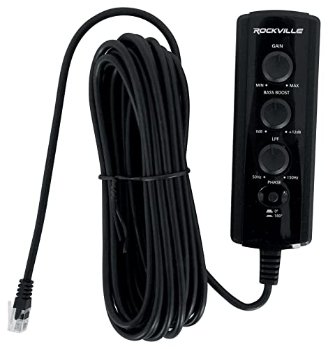 Rockville RockGhost V2 Powered 11" 800w Car Subwoofer Fits Inside Spare Tire,Black