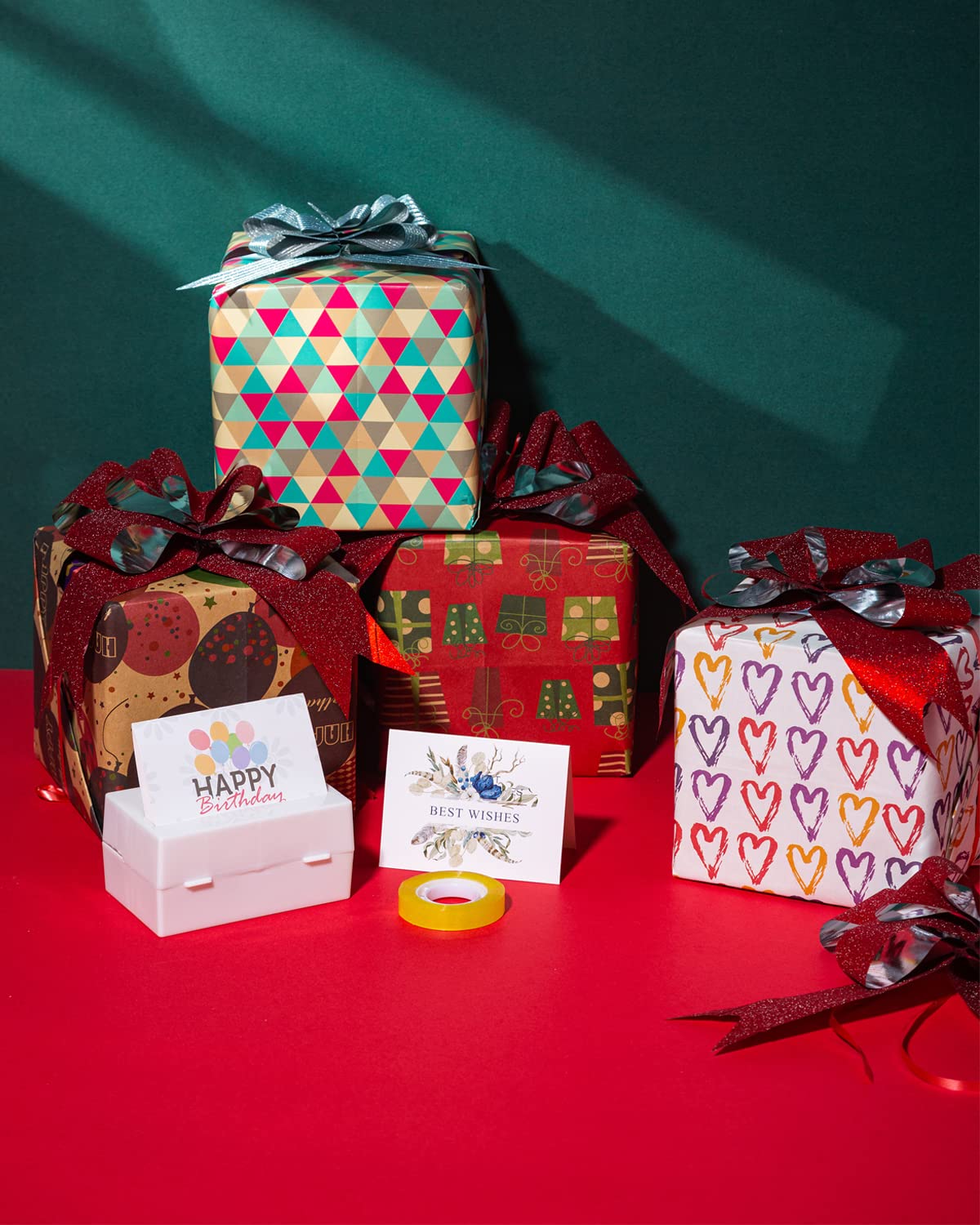 JSUPMKJ Money Box for Cash Gift Pull, Money Roll Gift Box, DIY Gift Box with Wrapping Paper, Money Pull Gift Box for Birthday/Christmas/Valentine's Day