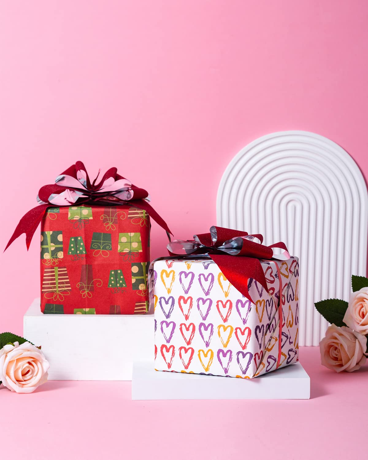 JSUPMKJ Money Box for Cash Gift Pull, Money Roll Gift Box, DIY Gift Box with Wrapping Paper, Money Pull Gift Box for Birthday/Christmas/Valentine's Day