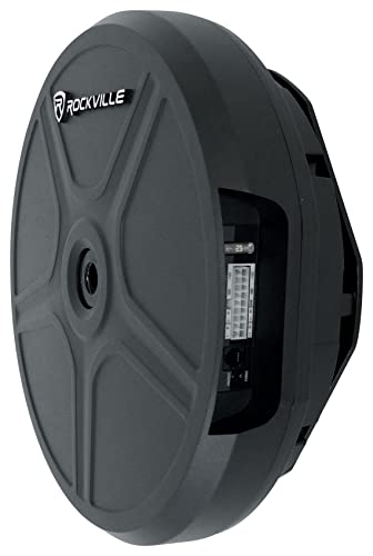 Rockville RockGhost V2 Powered 11" 800w Car Subwoofer Fits Inside Spare Tire,Black