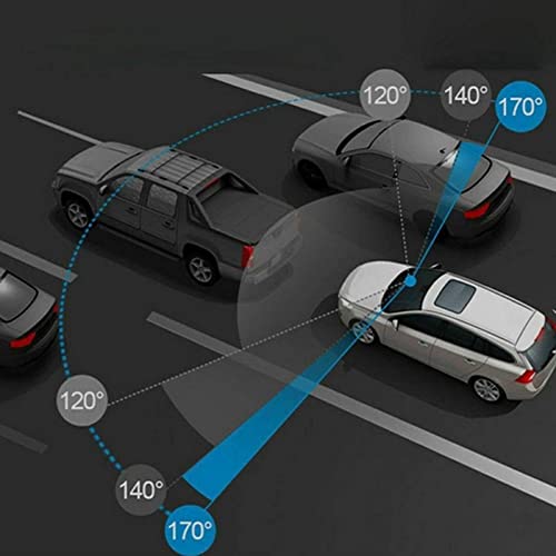 Besuso 4.3 Inch Car DVR Rearview Mirror Driving Video Recorder Lens Dash Camera 1080P IPS Front and Rear Camera Dash Cam