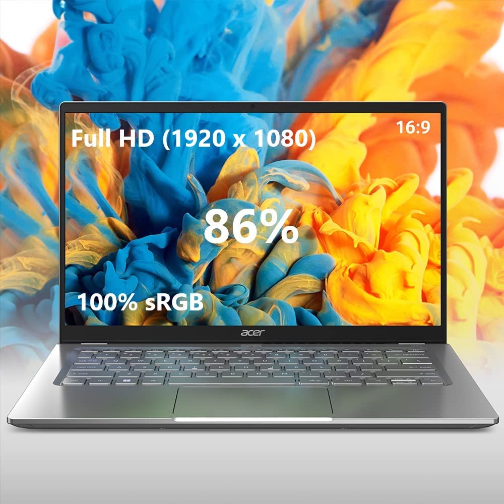Acer Swift 3 Intel Evo Thin & Light Laptop | 14" FHD 100% sRGB | Intel Core i5-1240P | Intel Iris Xe Graphics | 8GB LPDDR4X | 512GB SSD | Killer Wi-Fi 6E AX1675 | Windows 11 Home | SF314-512-53L0