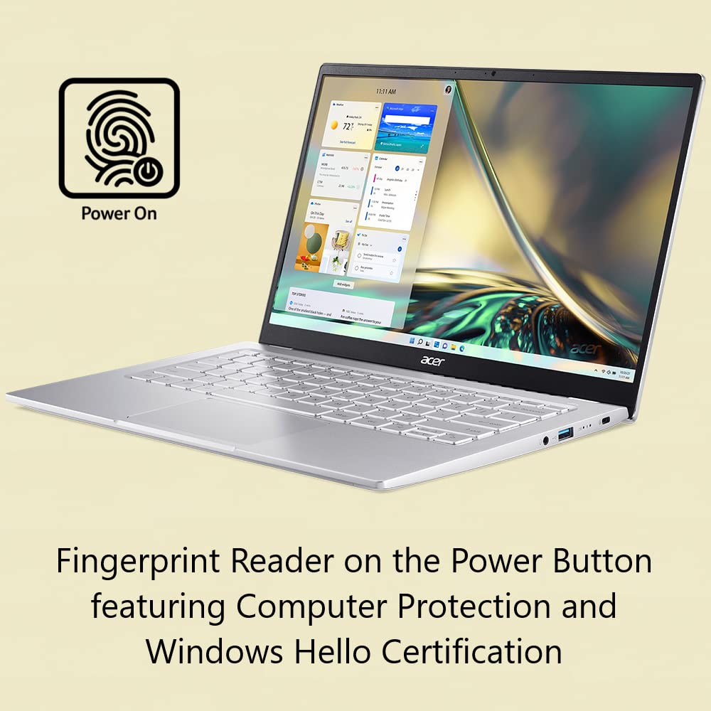 Acer Swift 3 Intel Evo Thin & Light Laptop | 14" FHD 100% sRGB | Intel Core i5-1240P | Intel Iris Xe Graphics | 8GB LPDDR4X | 512GB SSD | Killer Wi-Fi 6E AX1675 | Windows 11 Home | SF314-512-53L0