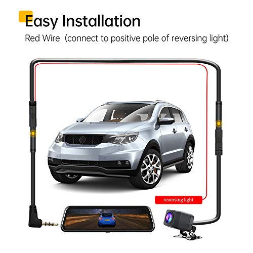 4 Pin 9.8ft Dash Cam Extension Cable Backup Camera Rear View Camera Extension Cord
