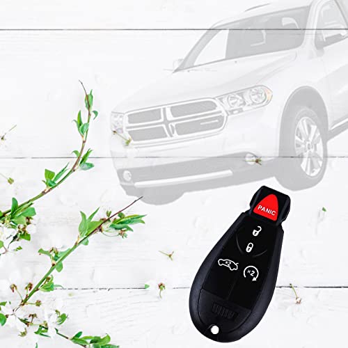 Keyless Remote Smart Replacement Key Fob Fits for Chrysler 300 2008-2014 Challenger Charger 2008-2014 Grand Cherokee 2008-2014 Durango 2011-2013 Magnum Dodge 2008 M3N5WY783X, (433MHz) Set of 2