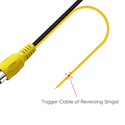 Pixelman Backup Camera Video Cable,32ft Double Shielded Car Rear View Camera RCA Extension Cord, Back Up Rearview Reverse Cam RCA Cable AV Connector Adapter Wire for SUV RV Pickup Truck