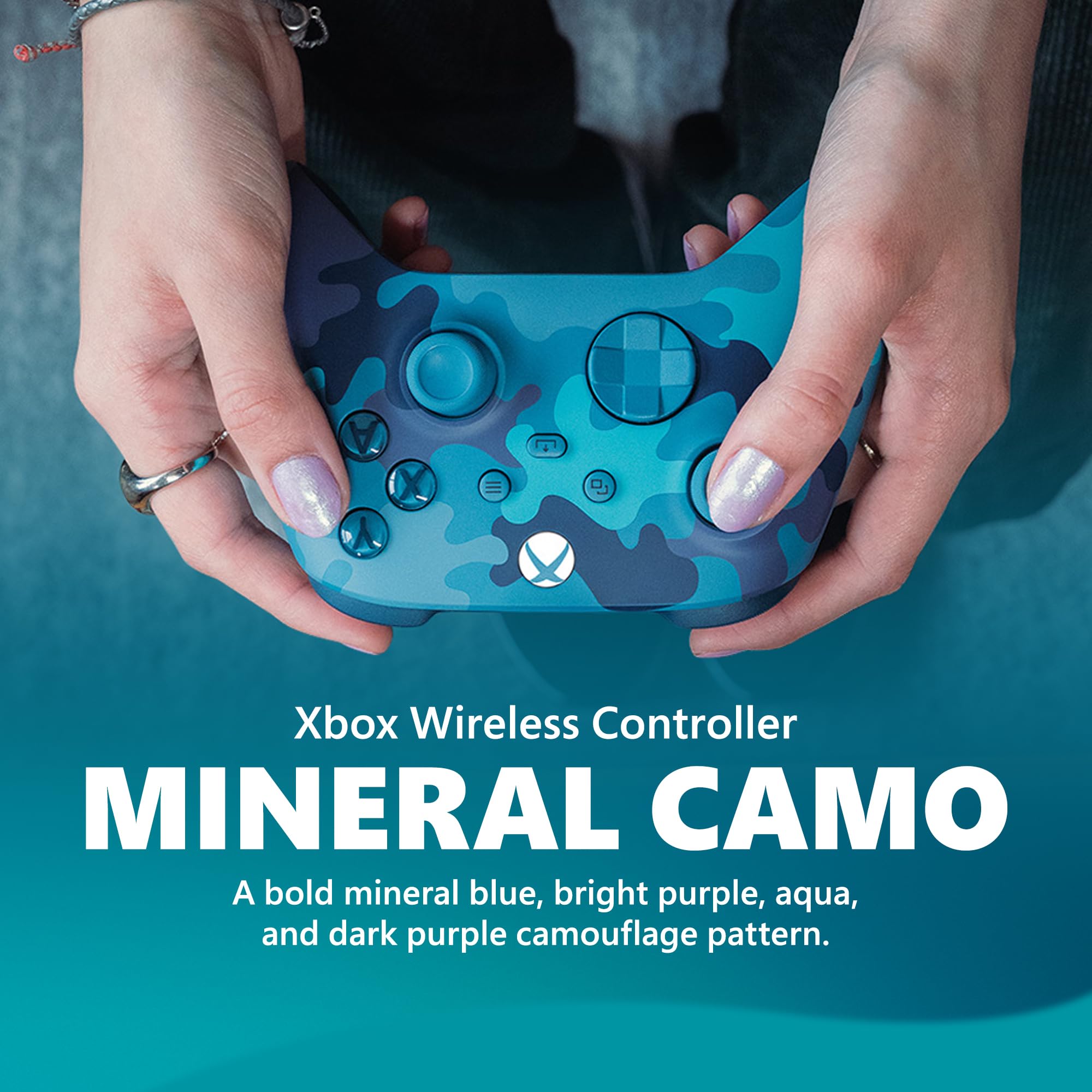 Xbox Special Edition Wireless Gaming Controller โ Mineral Camo โ Xbox Series X|S, Xbox One, Windows PC, Android, and iOS