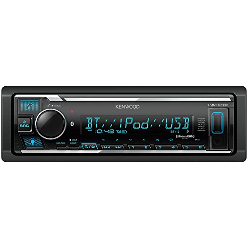 KENWOOD KMM-BT38 Bluetooth Car Stereo with USB Port, AM/FM Radio, MP3 Player, Multi Color LCD, Detachable Face, Built in Amazon Alexa, Compatible with SiriusXM Tuner