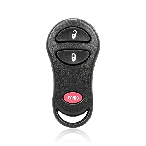 TOP-VIGOR 315MHz GQ43VT9T Keyless Entry Remote Car Key Fob, 3 Buttons Car Key Fob Replacement for Dodge Ram1500 2500 3500 Durango Dakota for Jeep Cherokee Grand Cherokee
