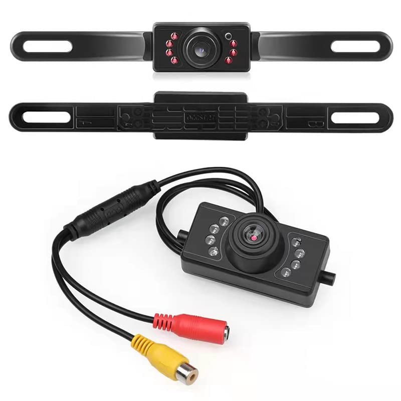 IHEX Auto License Plate Backup Camera Rear View Backup Camera Universal Backing Camera License Plate for Pickup Truck Car SUV 149° Perfect Angle Night Vision Waterproof