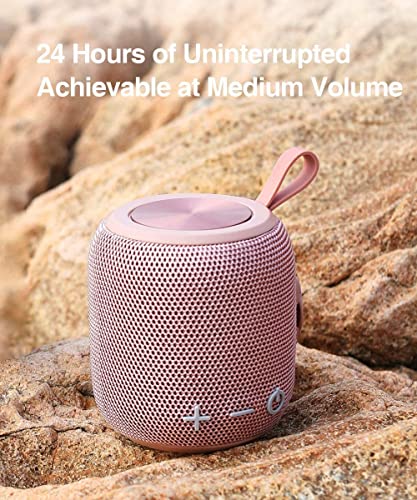 FIGMASU Bluetooth Speakers Portable Wireless Waterproof IPX7 Bluetooth 5.0 Dual Pairing Mini Shower Speaker, 24H Playtime Stereo Surround Sound, for Outdoor Travel, Pool