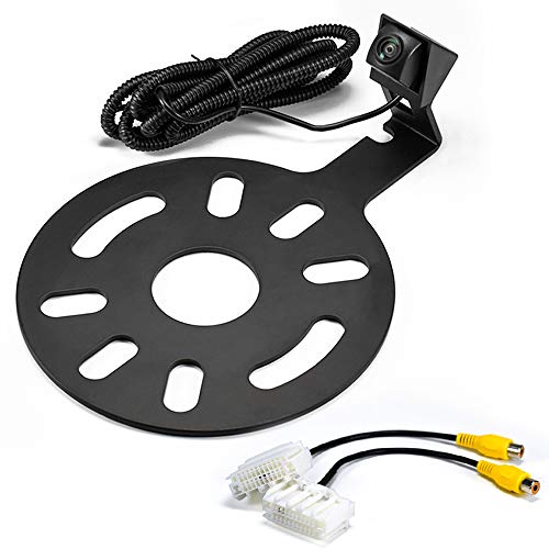 Roadpower Car Backup Camera Rear View Camera Reverse Camera for Jeep Wrangler Spare Tire Mount 2007-2018 Waterproof Wide Angle Aftermarket Camera Removable Guidelines with OEM Monitor Adapter.