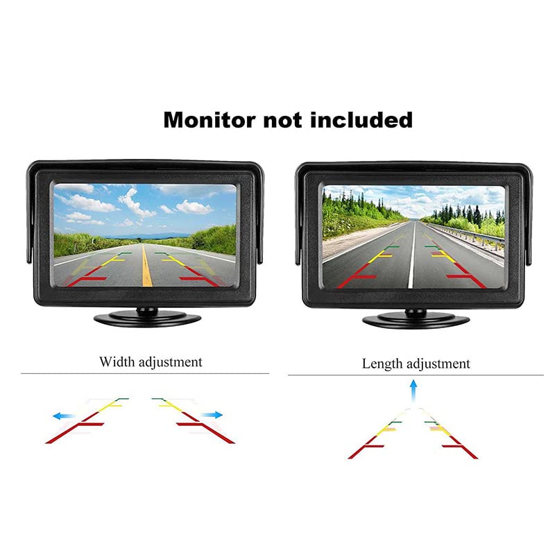 IHEX Auto License Plate Backup Camera Rear View Backup Camera Universal Backing Camera License Plate for Pickup Truck Car SUV 149° Perfect Angle Night Vision Waterproof