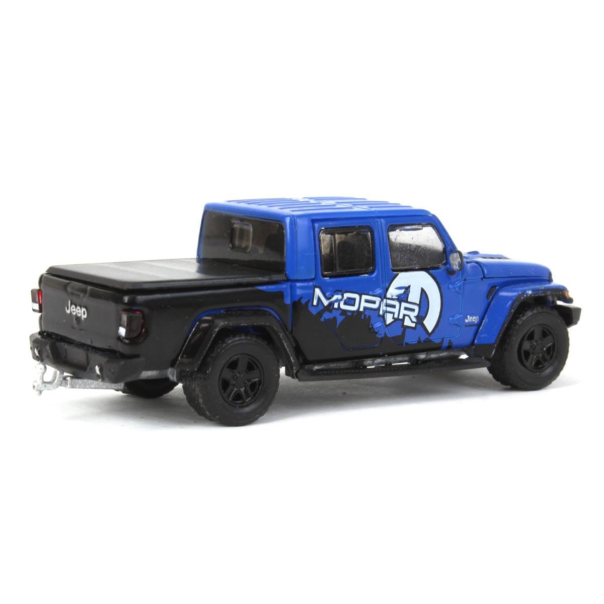 2021 Gladiator Pickup Truck w/Tonneau Cover & Off-Road Bumpers Blue & Black Blue Collar Collection 1/64 Diecast Model Car by Greenlight 35220 F
