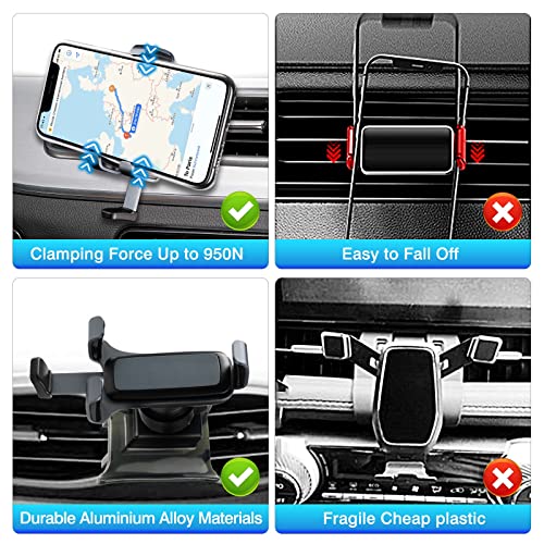 Sunsdrew Custom Fit for Phone Holder Jeep Renegade 2015-2023 Air Vent Cell Phone Holder Handsfree Thick Case Friendly Car Phone Mount for iPhone, Samsung, Moto, Nokia and Other Smartphones