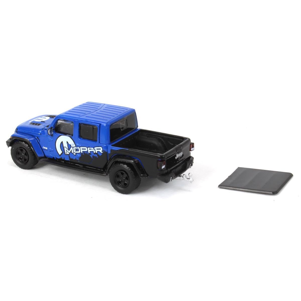 2021 Gladiator Pickup Truck w/Tonneau Cover & Off-Road Bumpers Blue & Black Blue Collar Collection 1/64 Diecast Model Car by Greenlight 35220 F