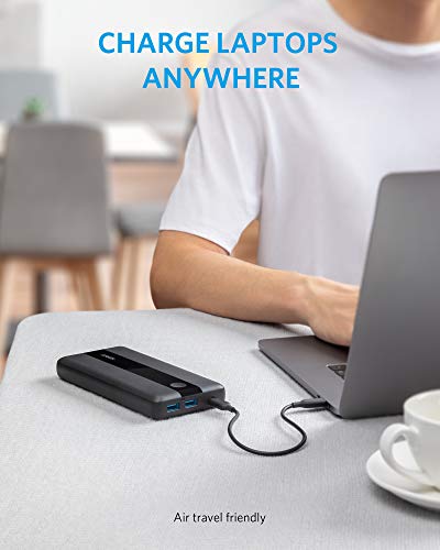 Anker Portable Charger, PowerCore III Elite 19200 60W Power Bank Bundle with 65W PD Wall Charger for USB C MacBook Air/Pro/Dell XPS, iPad Pro, iPhone 12/11/mini/Pro and More