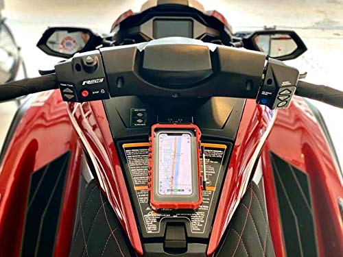 Sgroi Innovations, LLC SafeBox (Orange) - Universal, Waterproof Cell Phone Case. Allows Full Usage of Phone While Protected from The Elements!