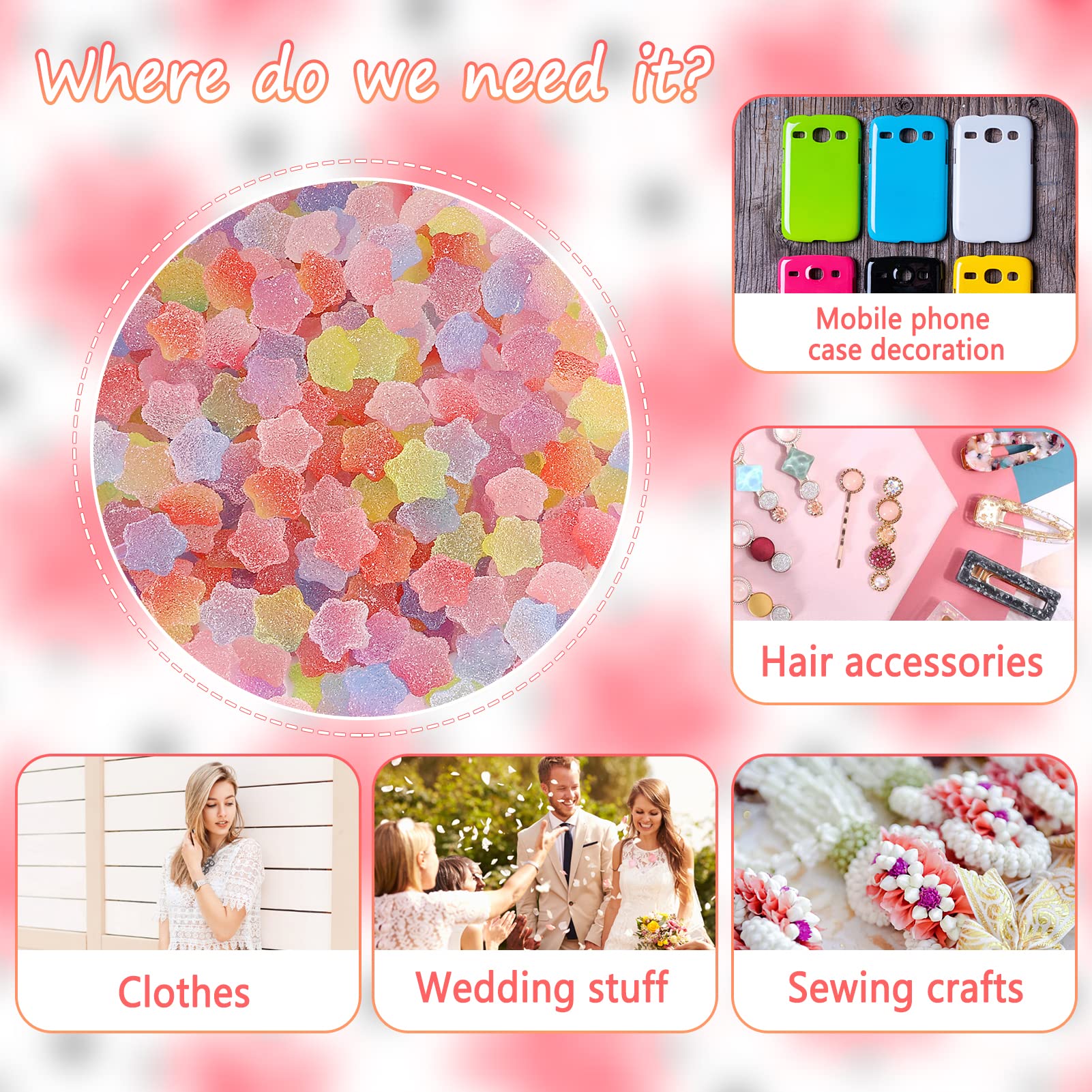 120Pcs Slime Charms Kawaii Candy Resin Charms 3D Cute Nail Charms Mini Flatback Beads Gummy Bear Charms Bulk Resin Jewelry Making Candy Embellishments Supplies for Cell Phone Scrapbooking DIY Crafts