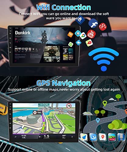 2+32G Android Stereo for Honda Civic 2013 2014 2015 2016 2017 Support Wireless Carplay&Android Auto with 9 inch Touchscreen GPS Navigation Bluetooth USB WiFi FM/RDS Radio Receiver Backup Camera