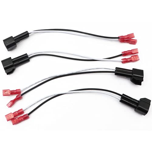 SecosAutoparts 4X Front-Rear Door Speaker Harness Adapters Compatible with Ford F-150 1999 2000 2001 2002 2003 2004 2005 2006 2007 2008 2009 2010 2011 2012 2013 2014 Replaces# β72-5600