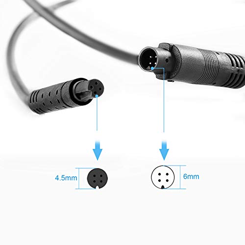 PixelMan Backup Camera Extension Cable,6.5ft 4 Pin Male to Female Rear View Camera Extension Cord for Dash Cam Mirror Cam Rearview Camera,Reverse Camera Wire for Car Pickup Truck SUV Van RV Trailer