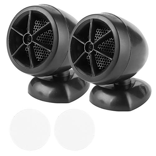 Yctze Car Tweeter 1200W 12V Tweeter Mini Horn Music Dome Loudspeaker for Car Audio System(Black) for tweeters for car Audio Competition tweeters for car Audio Tweeter Speakers for car Audio tweeters