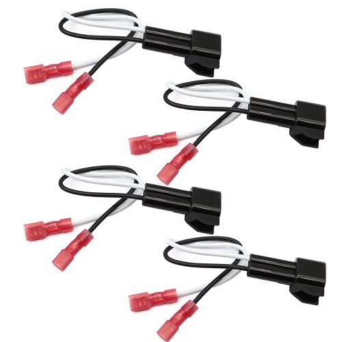 SecosAutoparts 4X Front-Rear Door Speaker Harness Adapters Compatible with Ford F-150 1999 2000 2001 2002 2003 2004 2005 2006 2007 2008 2009 2010 2011 2012 2013 2014 Replaces# β72-5600