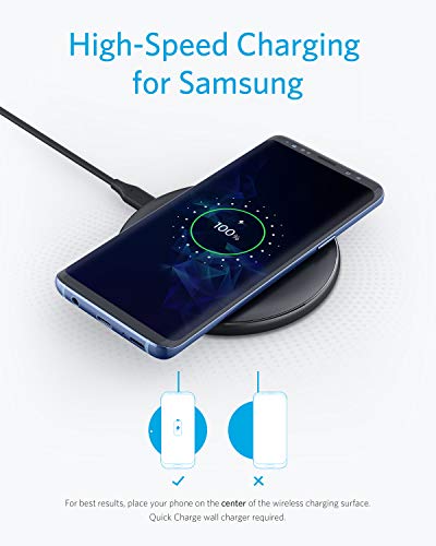 Anker Wireless Chargers Bundle, PowerWave Pad & Stand, Qi-Certified Compatible iPhone 12, 12 Mini, 12 Pro Max, 11, 11 Pro, 11 Pro Max, Xs Max, XR, 10W for Galaxy S20 S10 S9, Note 10 (No AC Adapter)
