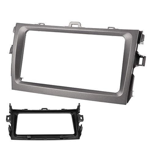 Double DIN Car Stereo Install Kit | 2Din 7in Navigation Fascias Frame Car DVD Radio Panel Trim Fits for Toyota Corolla 08β13