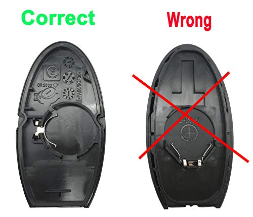 Smart Key Fob Case Shell Fit for Nissan Altima Maxima Murano Infiniti KR55WK48903 4 Buttons Replacement Keyless Entry Remote Car Key Housing Casing Outer Cover with Uncut Blade Blank & Keyring (1)