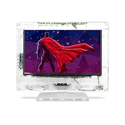 RCA 13” Clearview HDTV | J13SE820, Transparent LED HD Television, High Resolution Wide Screen Monitor w/HDMI, VGA, Including Full Function Remote.