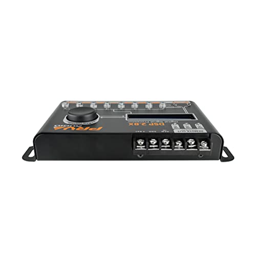 PRV AUDIO DSP 2.8X Car Audio Crossover and Equalizer 8 Channel Full Digital Signal Processor DSP with Sequencer