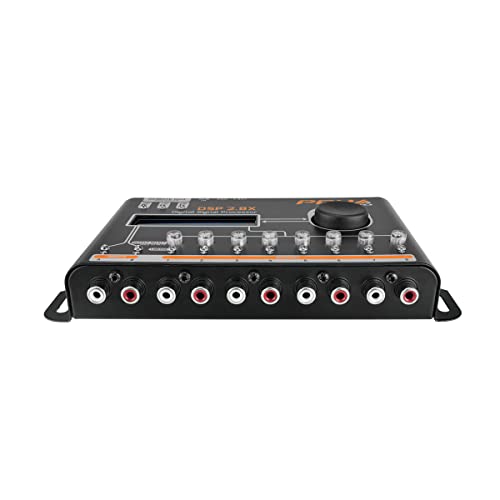 PRV AUDIO DSP 2.8X Car Audio Crossover and Equalizer 8 Channel Full Digital Signal Processor DSP with Sequencer