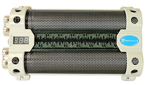 Rockville RFC50F 50 Farad Capacitor Blue Voltage Display