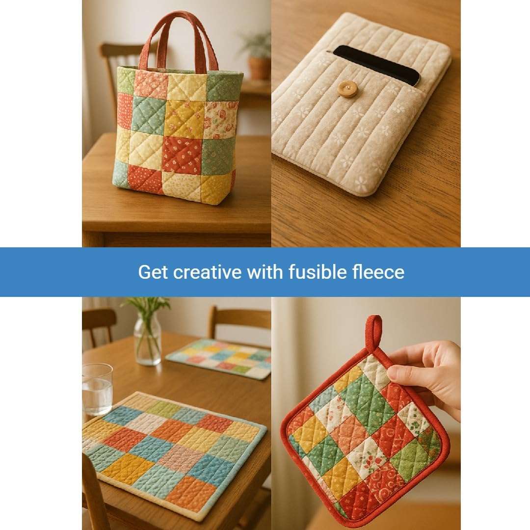 Fusible Fleece 12" x 3yd for Crafting, Quilting and Sewing