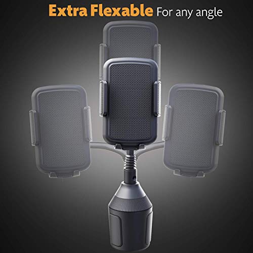 Bestrix Cup Phone Holder for Car, Cup Holder Phone Mount, Phone Holder for Car Universal for iPhone 11 Pro Xs XS MAX XR X 8 7 6s Plus SE, Galaxy S10 5G S10 S10E S9, LG, Pixel, HTC and All Smartphones