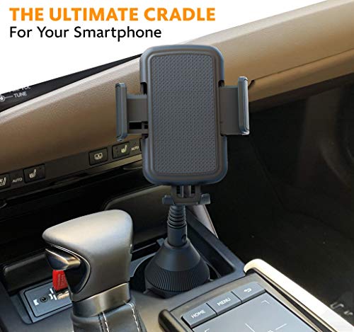Bestrix Cup Phone Holder for Car, Cup Holder Phone Mount, Phone Holder for Car Universal for iPhone 11 Pro Xs XS MAX XR X 8 7 6s Plus SE, Galaxy S10 5G S10 S10E S9, LG, Pixel, HTC and All Smartphones