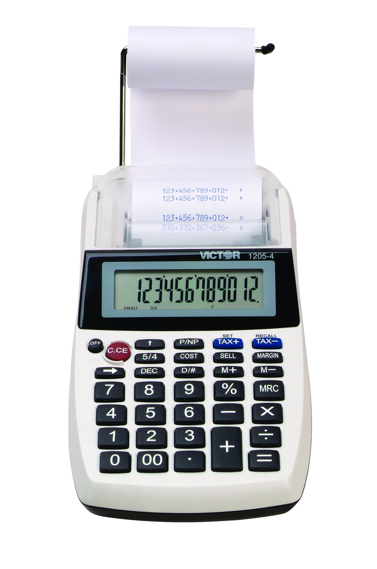 Victor 1205-4 12 Digit Portable Palm/Desktop Commercial Printing Calculator