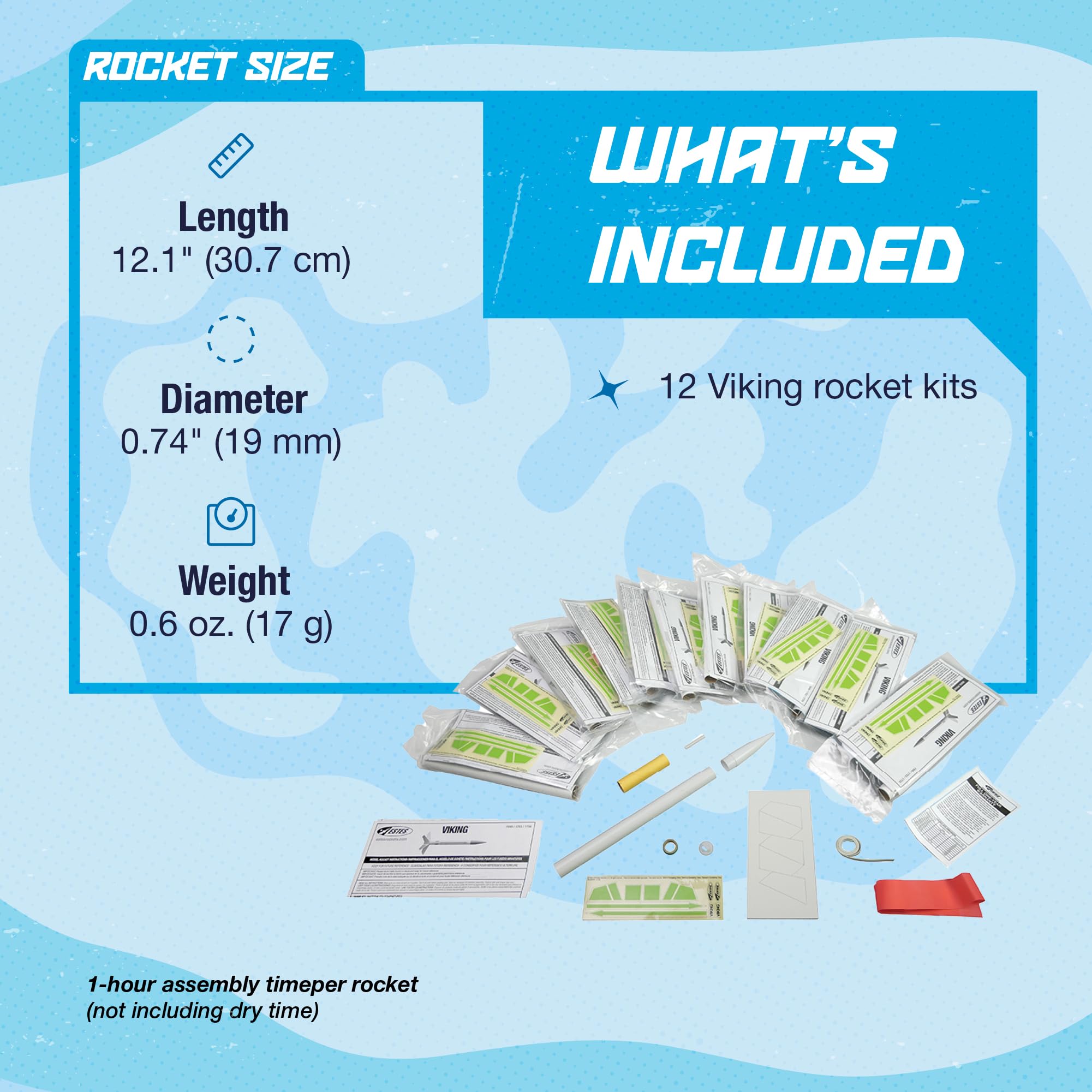 Estes Viking Rocket Bulk Pack (Pack of 12) - 47776017559